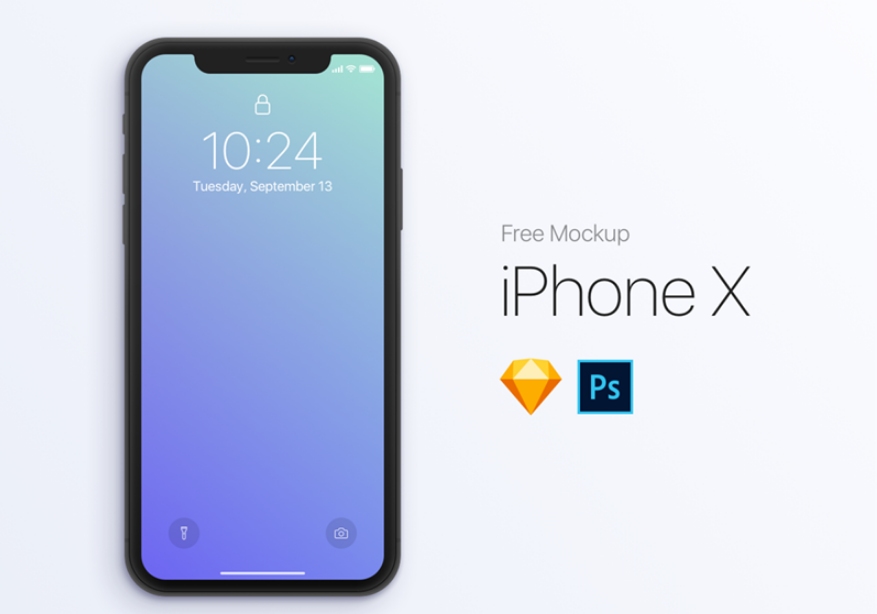 42个免费的iPhone X，iPhone XS、iPhone XS Max模型下载 [PSD+Sketch]